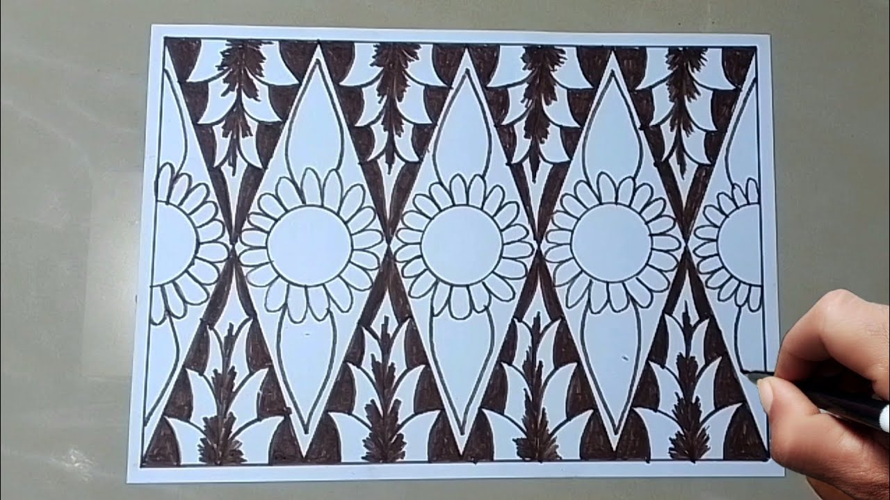 Motif Batik Bunga Matahari