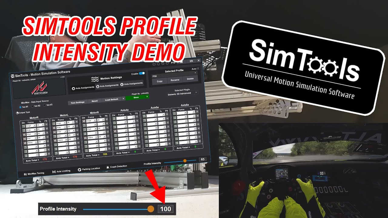 Simtools V3 0 Profile Intensity Demo Youtube