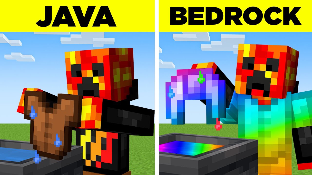 50 Java Vs Bedrock Myths In Minecraft Youtube