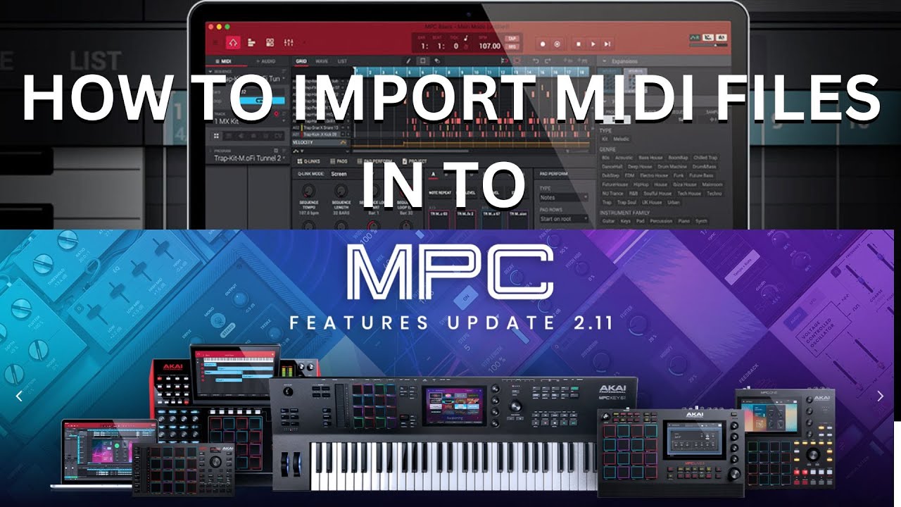 How To Import Your Midi Files In To An Mpc Youtube
