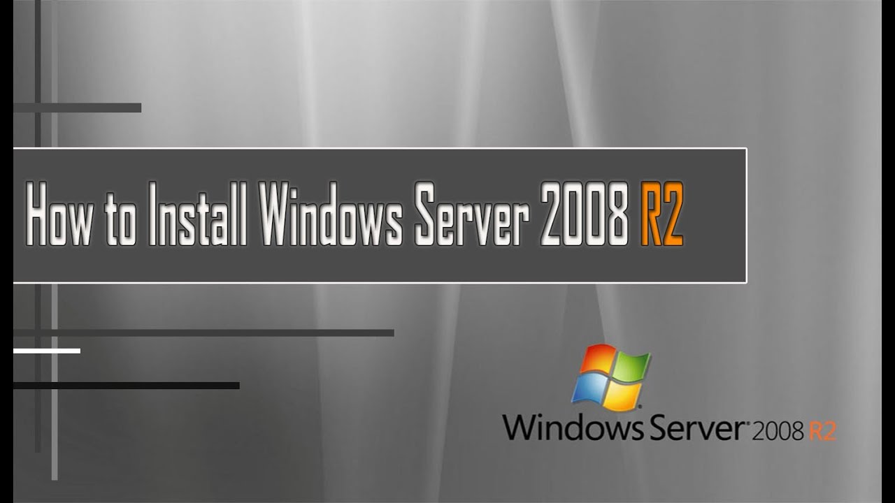 How To Install Windows Server 2008 R2 Linktech Youtube
