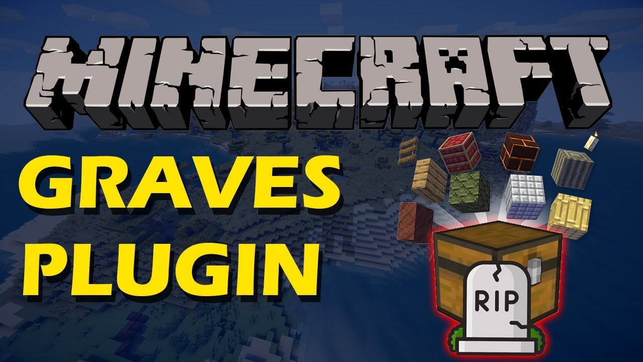 Deathchests In Minecraft With Graves Plugin Youtube