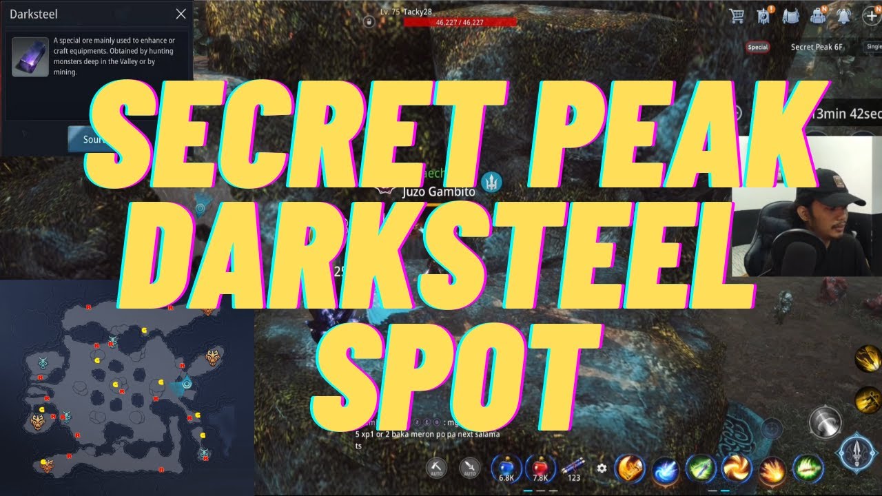 Mir4 Secret Peak Red Gold Dark Steel Spot Mining Guide Explained