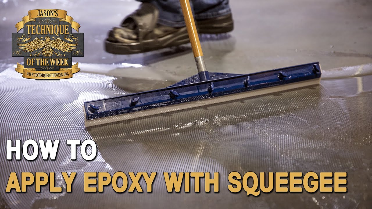Applying Epoxy With Easy Squeegee Youtube