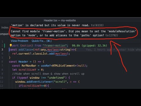 Solved Cannot Find Module Module Name React Js Next Js Framer