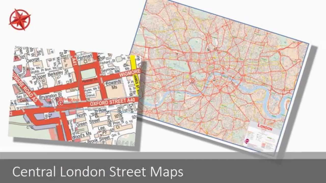 Buy London Postcode District And Sector Maps Map Logic Youtube