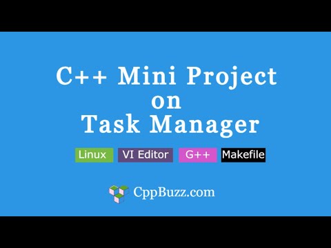 C Mini Project On Task Manager Cppbuzz Youtube