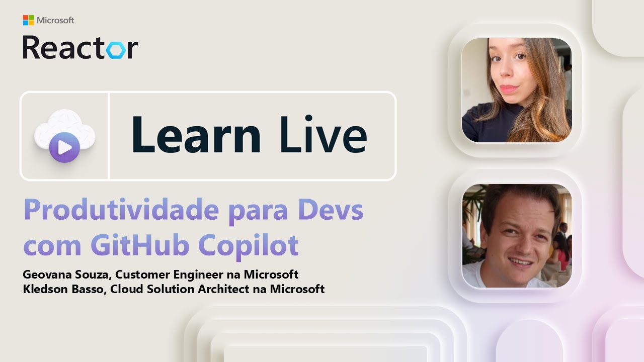 Learn Live Produtividade Para Devs Com Github Copilot Youtube