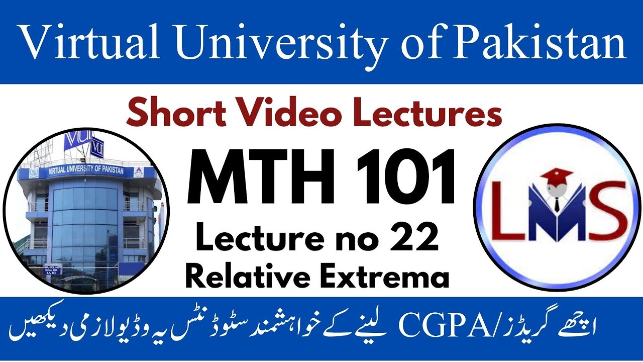Mth101 Lecture 22 Mth101 Short Lecture 22 Mth101 Calculus And