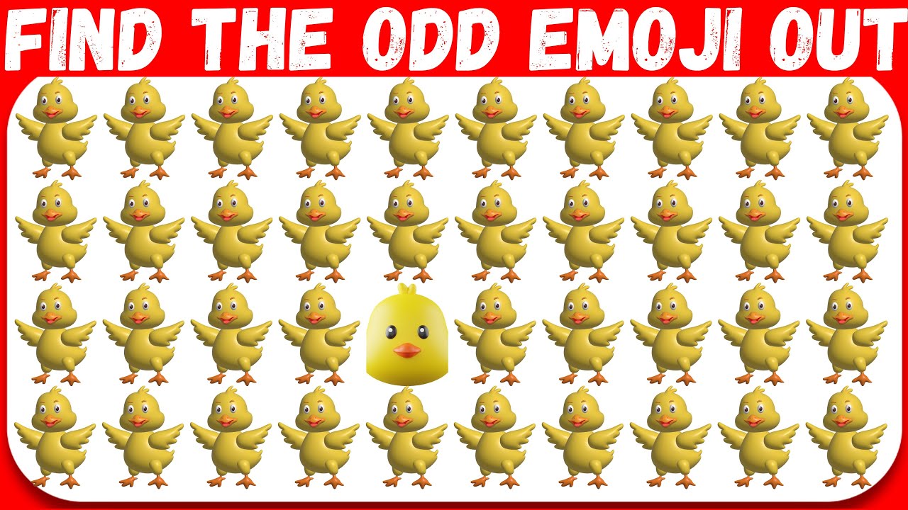 How Good Are Your Eyes 1 Find The Odd Emoji Out Emoji Puzzle Quiz