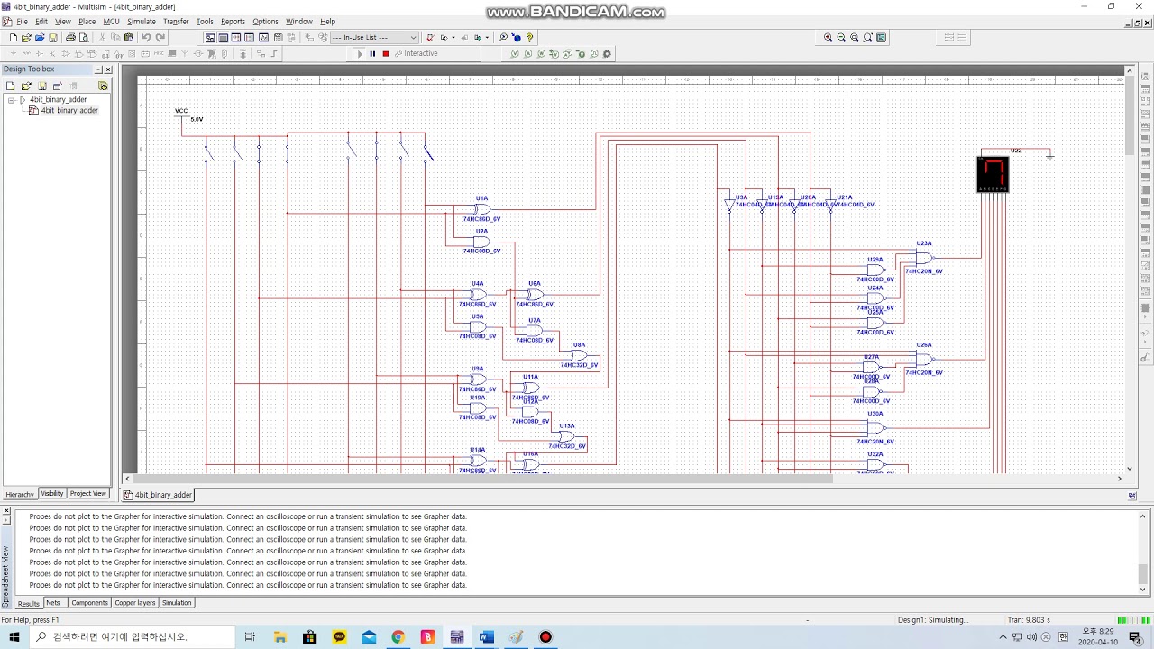 4bit Binary Adder Youtube