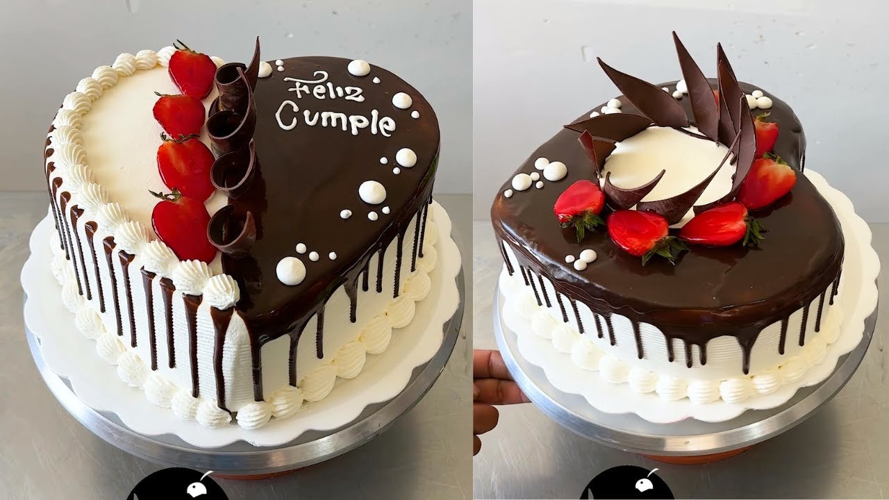 Pastel De Chocolate En Forma De Corazon Pegatina For Sale Con La Obra