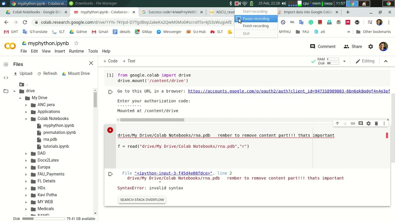 Google Colab How To Import And Read A Google Drive File Python