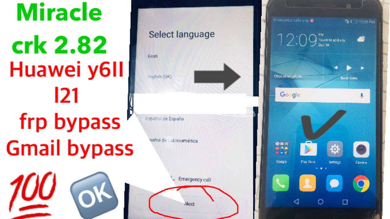 Huawei Cam L21 Y6ii L21 Frp Bypass With Pc 2022 December Update 6 0