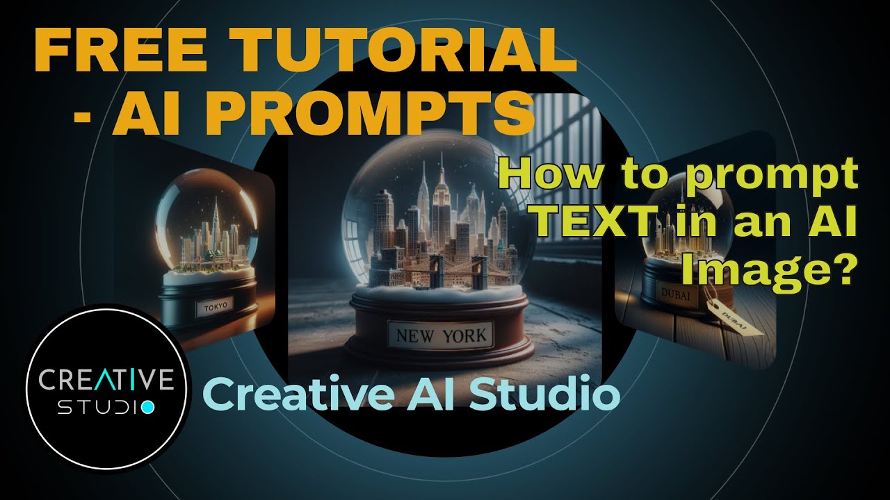 Free Tutorial Text In Ai Image Prompt Tip 1 Youtube