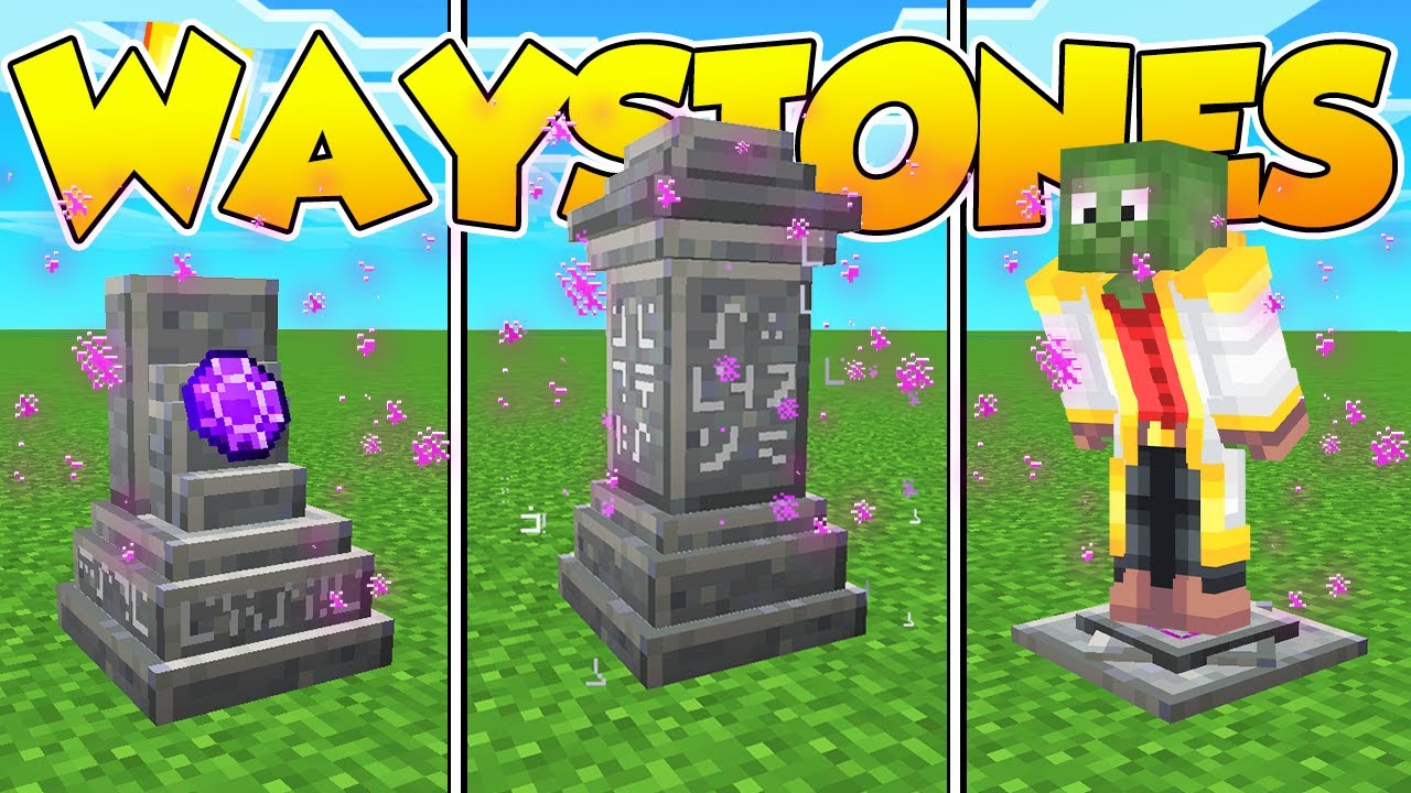 Teletransporte En Minecraft Waystones Mod Youtube