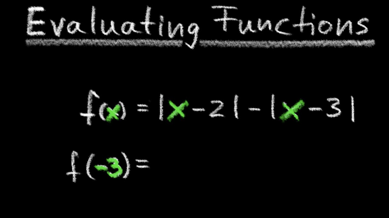 Evaluating Functions 4 Examples Youtube