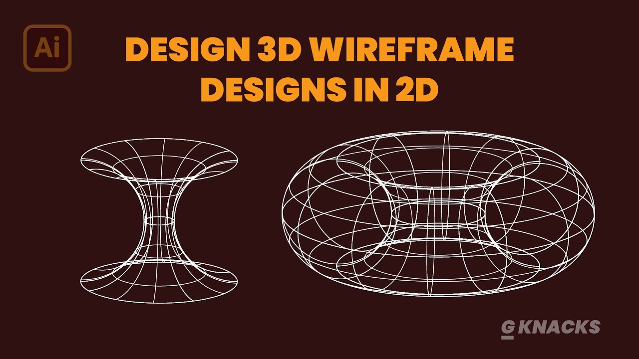 Create 3d Wireframes Designs In Adobe Illustrator Youtube