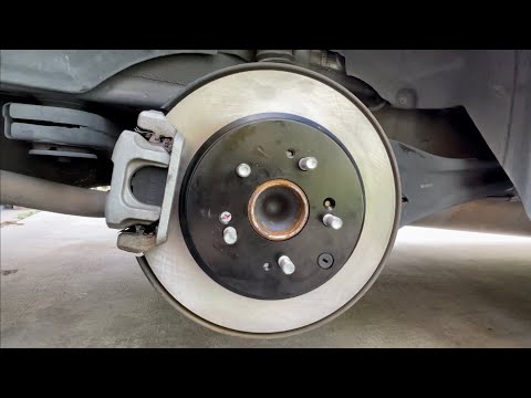 2011 2017 Honda Odyssey Rear Brake Rotor Pad Replacement Diy Youtube