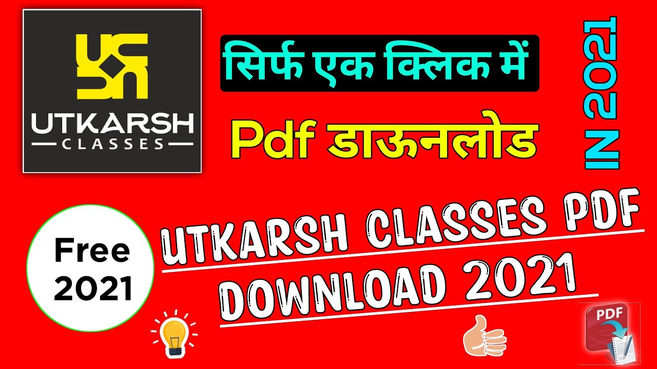 Utkarsh Classes Jodhpur Pdf Free Download Utkarsh Classes Current
