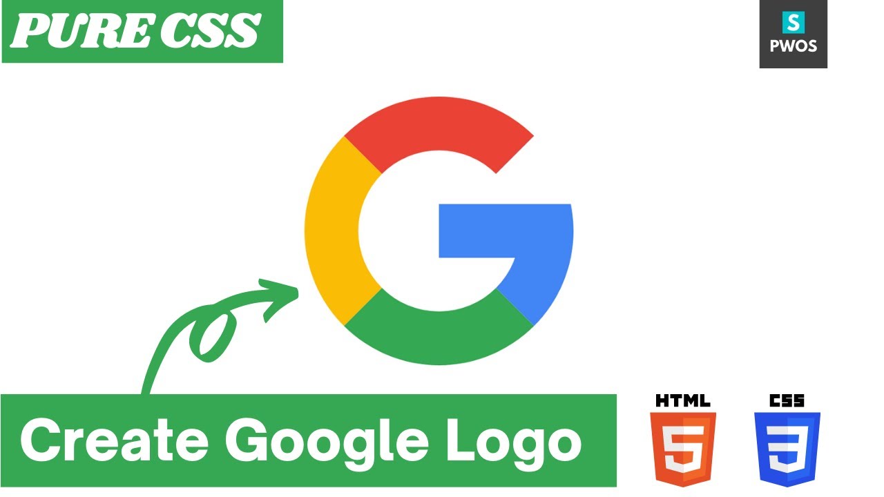 How To Create Google Logo Using Html And Css Css Tutorial Pwos Youtube