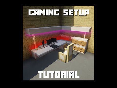 How To Build A Gaming Pc Setup In Minecraft Youtube