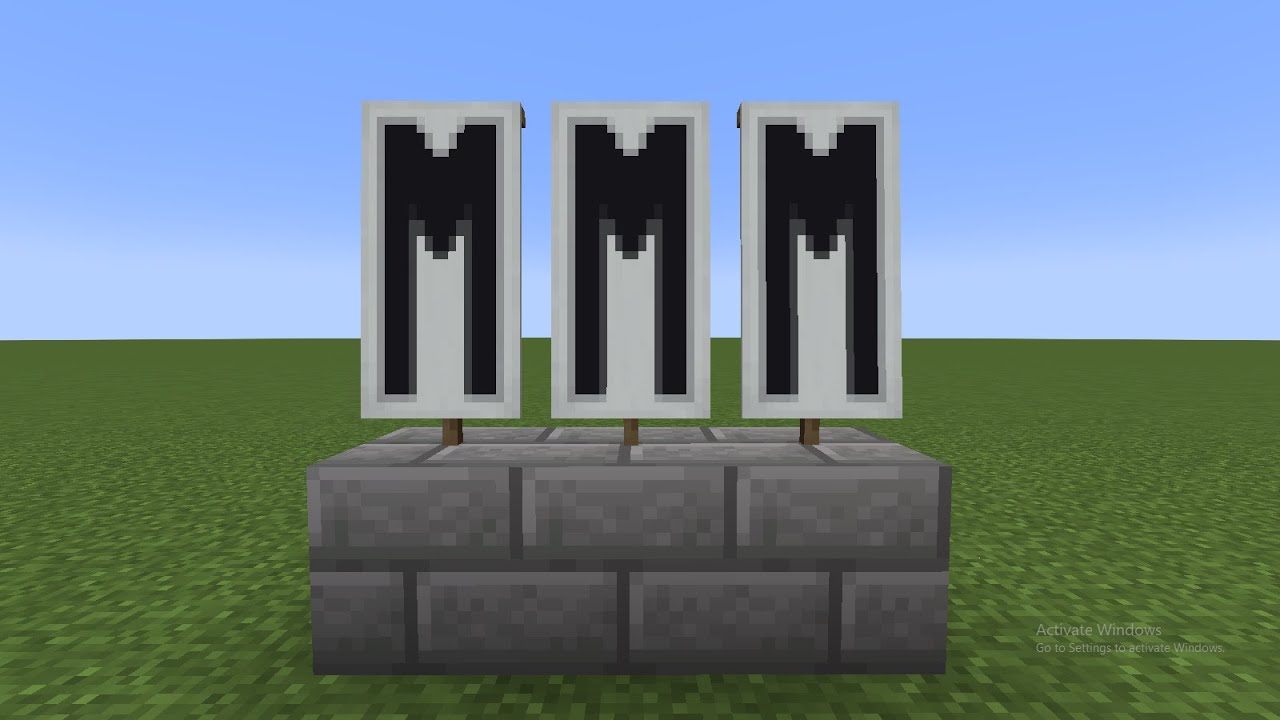 How To Make Letter M Banner In Minecraft Minecraft Alphabets Banner