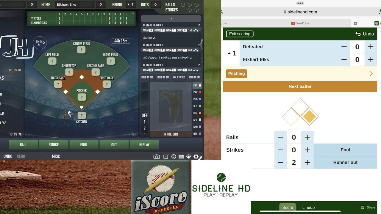 Comparing Sidelinescore With Iscore For Scoring Baseball Softball Games