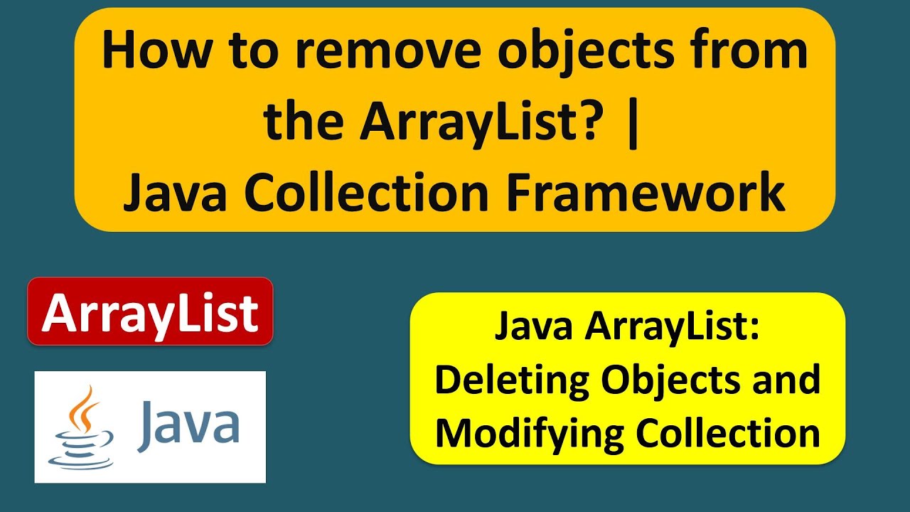 Arraylist Remove Object Java