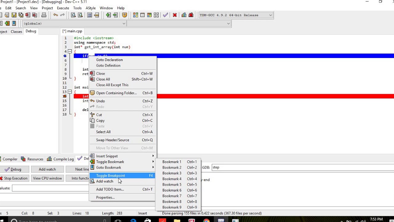 Dev C Debugging Youtube