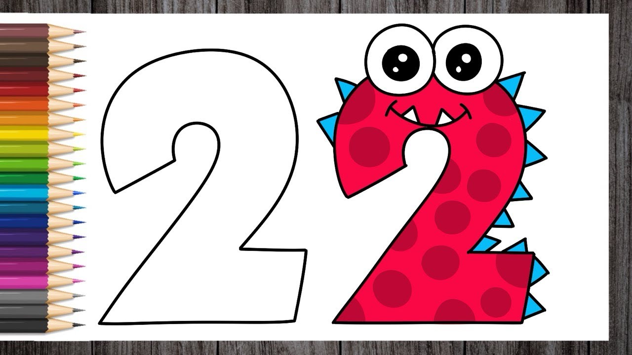 How To Draw Cartoon Numbers