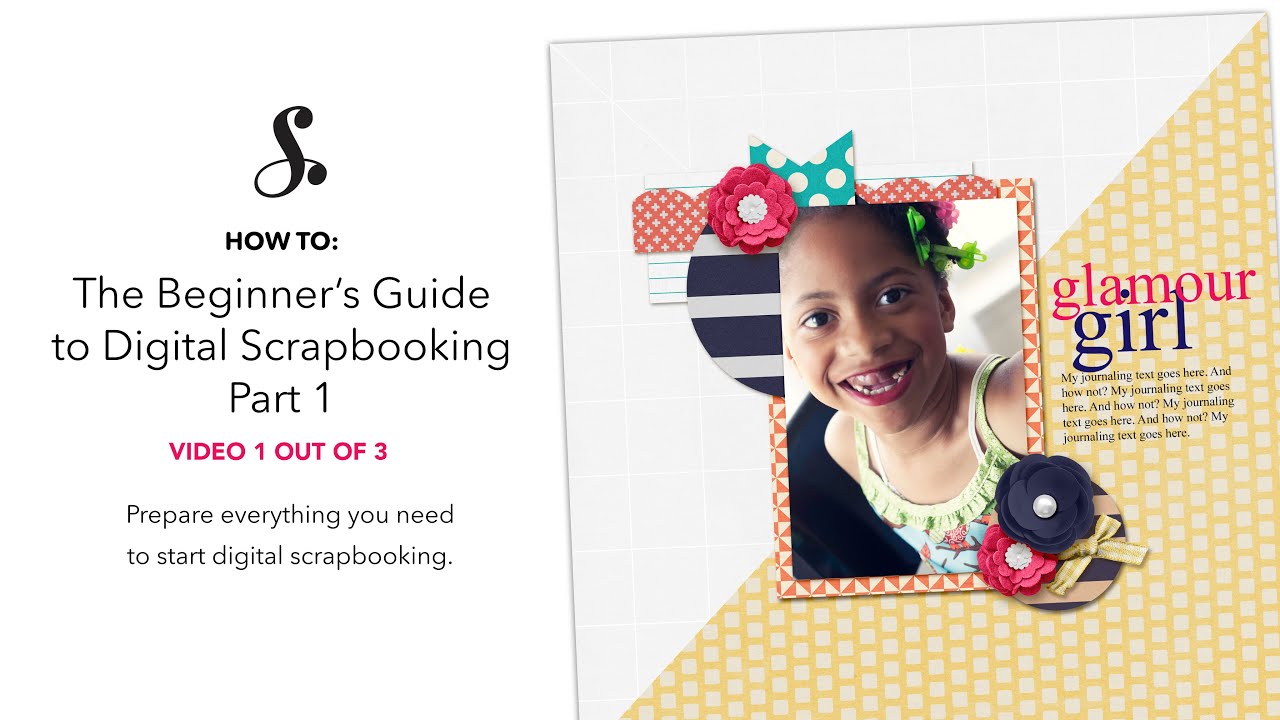 1 1 What You Need To Get Started Digital Scrapbooking Youtube
