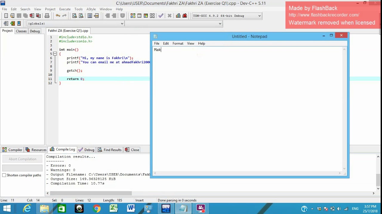 Dev C Tutorial Part 1 Youtube