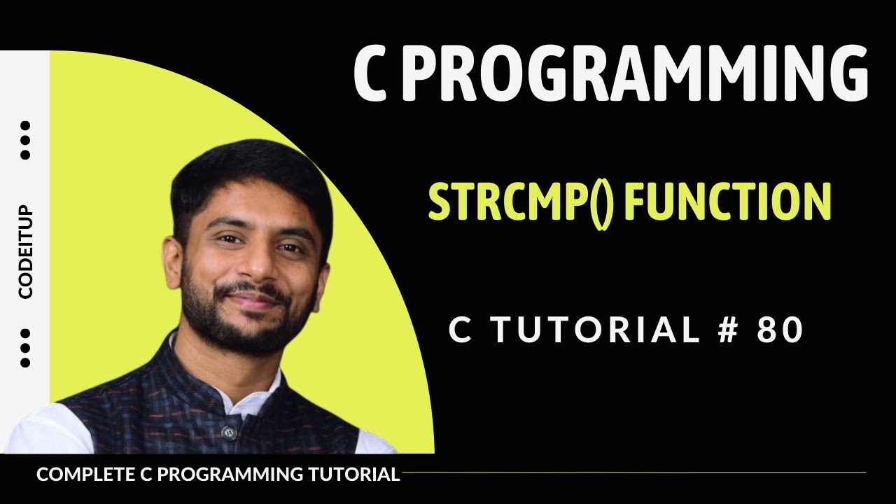 Strcmp Function In C In Hindi Youtube