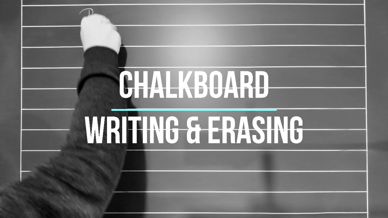 Asmr Chalkboard Writing Erasing Youtube