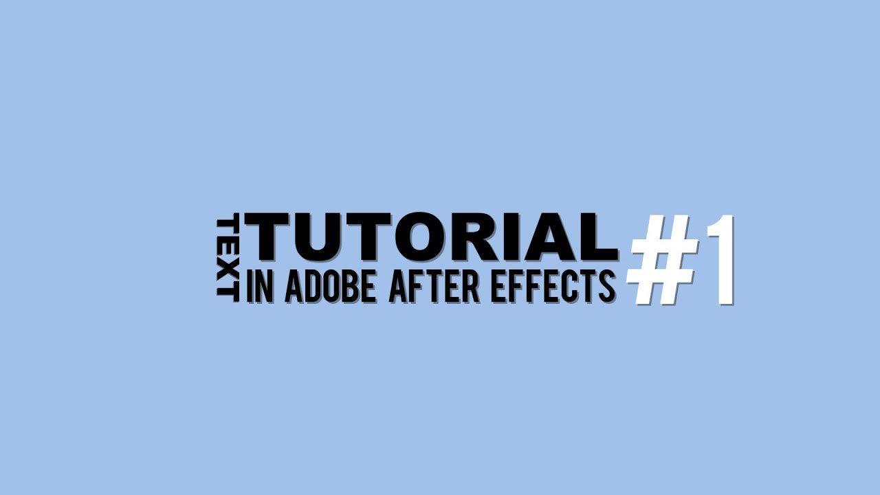 Ae Tutorial 1 Youtube