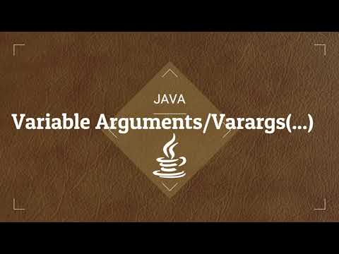 Variable Arguments Or Varargs In Java Youtube