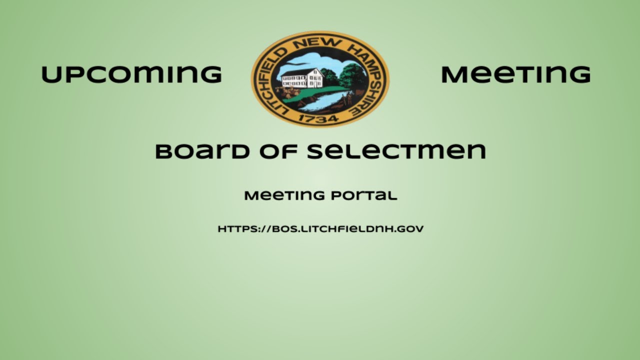 Board Of Selectmen Emergency Meeting 1 25 2025 Youtube