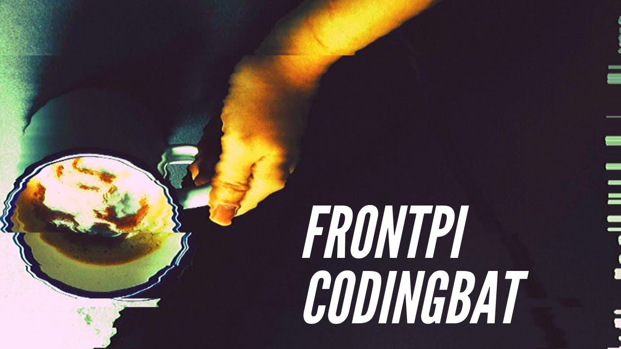 Codingbat Array 1 Frontpiece Youtube