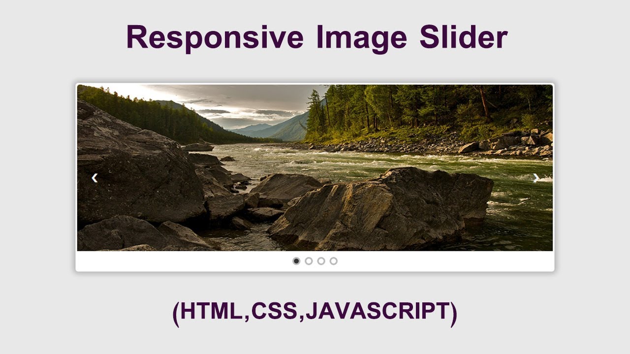 Responsive Image Slider With Auto Paly Manual Navigation Buttons