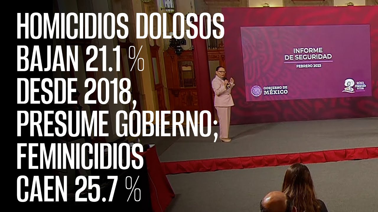 Homicidios Dolosos Bajan 21 1 Desde 2018 Presume Gobierno