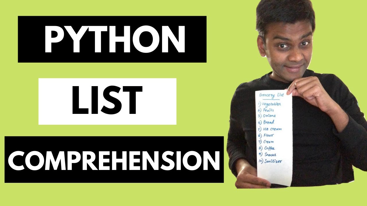 List Comprehension Python Tutorial 7 Youtube