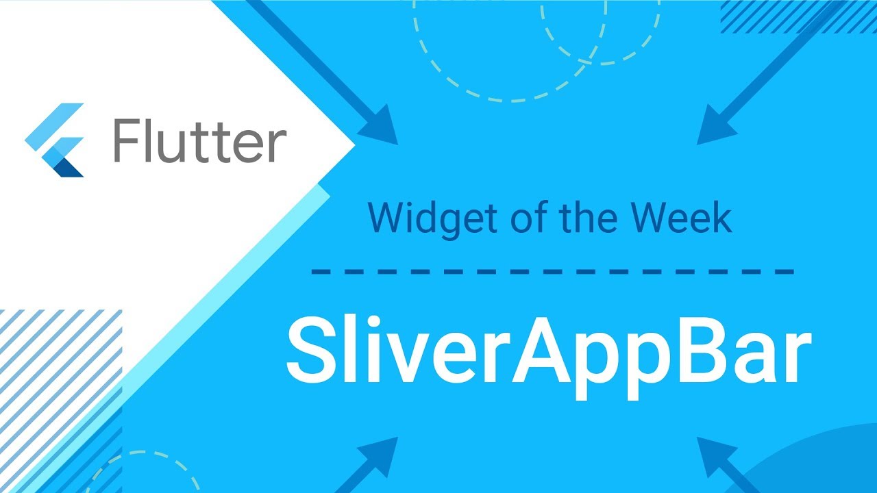 Recent Additions To Sliverappbar Flutter Widget Of The Week Youtube