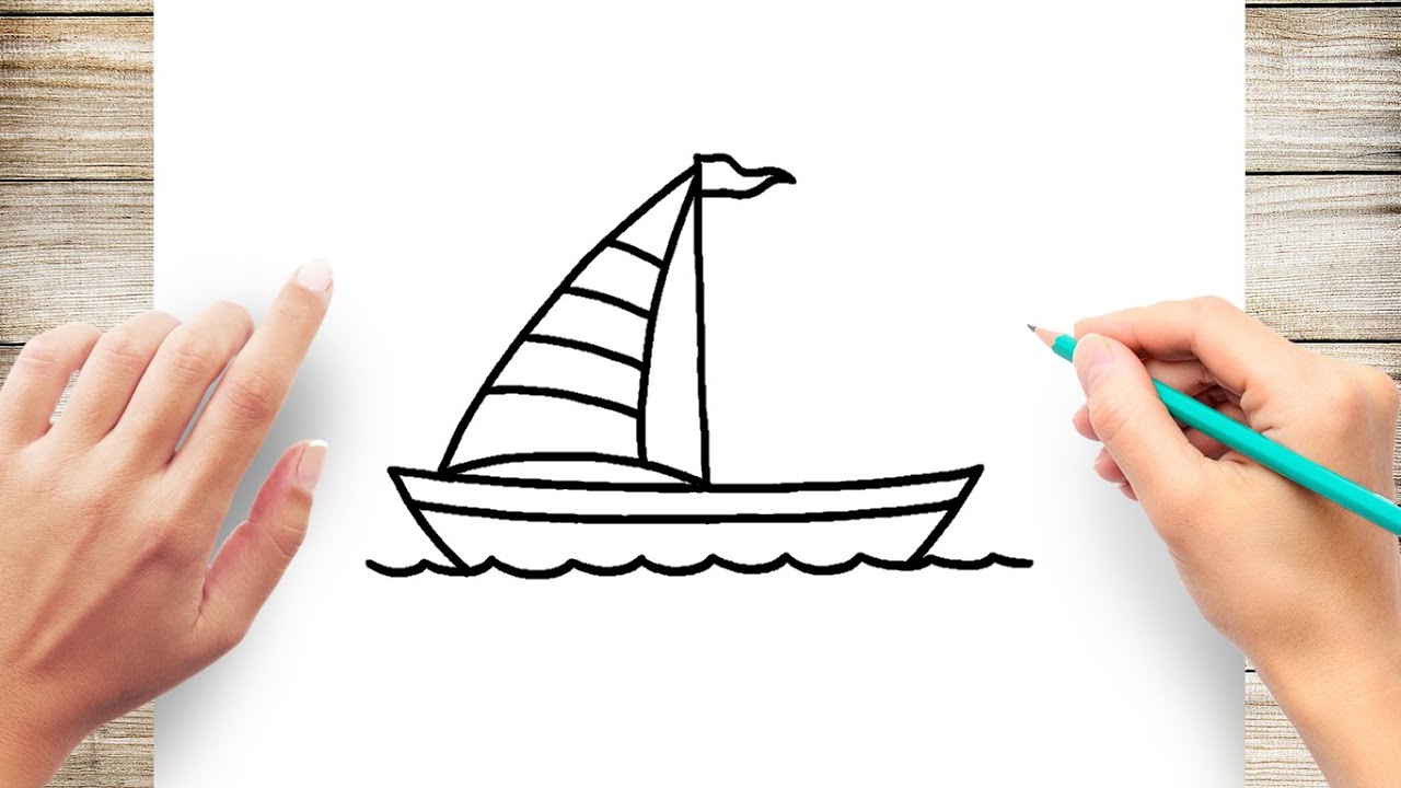 How To Draw Boat Easy Youtube