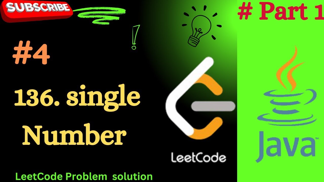136 Single Number Leetcode Leetcode Java Leetcode 136 Programming