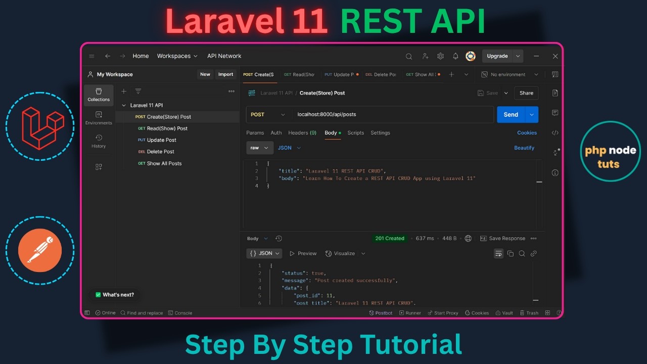 рџ їhow To Create A Rest Api In Laravel 11 Laravel 11 Rest Api Crud