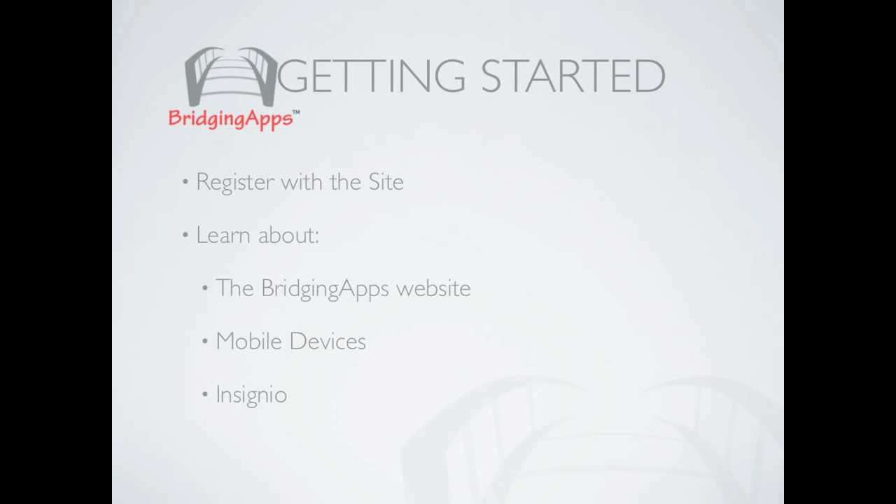 Getting Started With Bridgingapps Bridgingapps Org Youtube