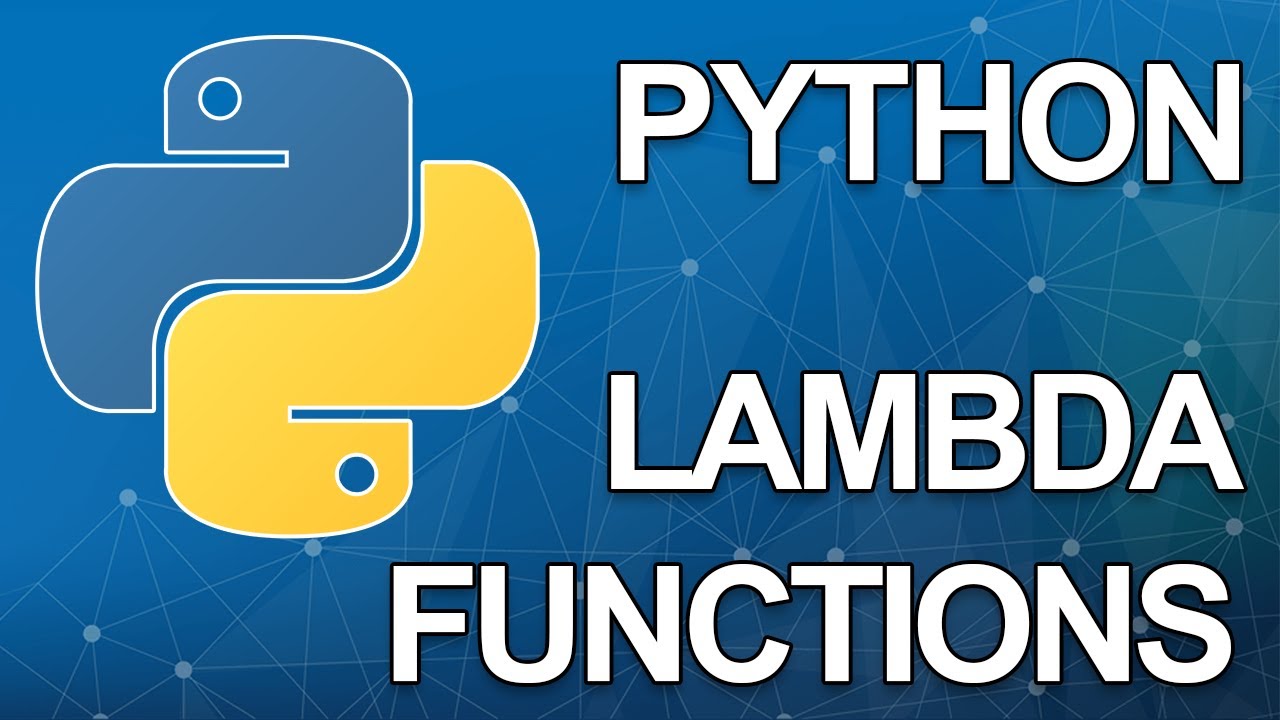 Working With Lambdas In Python Youtube