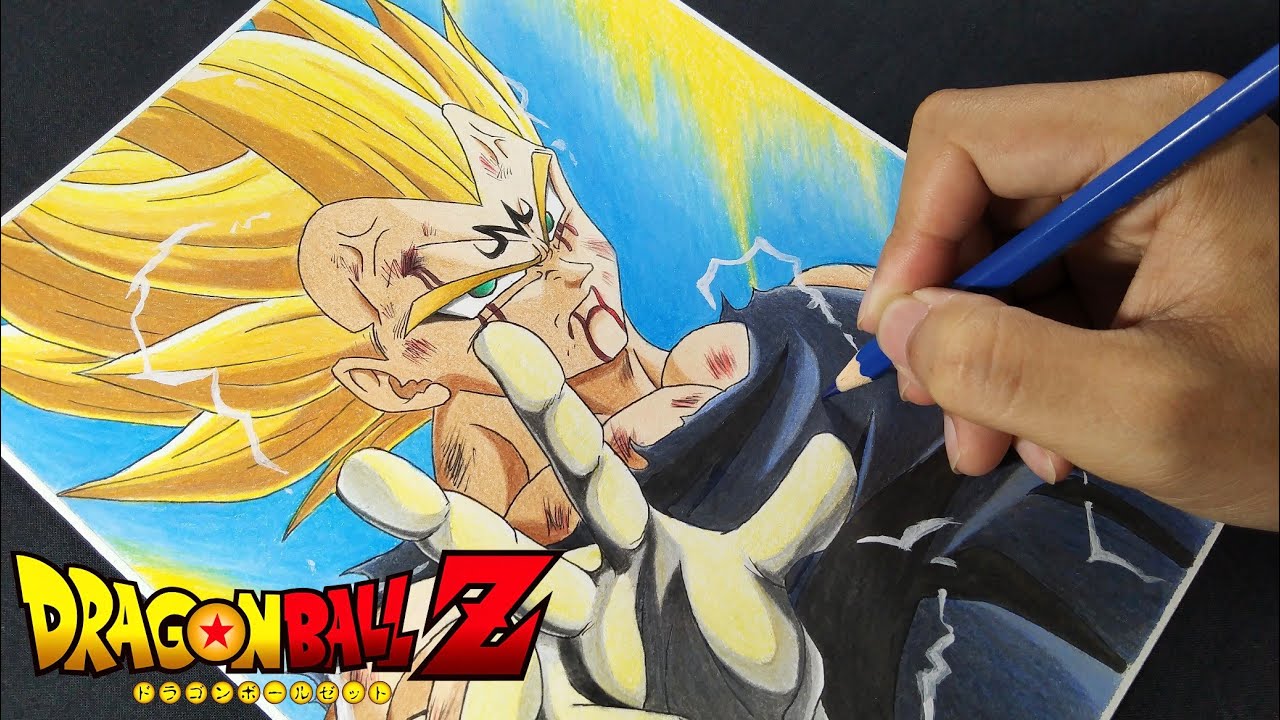 Drawing Majin Vegeta Dragon Ball Z Youtube