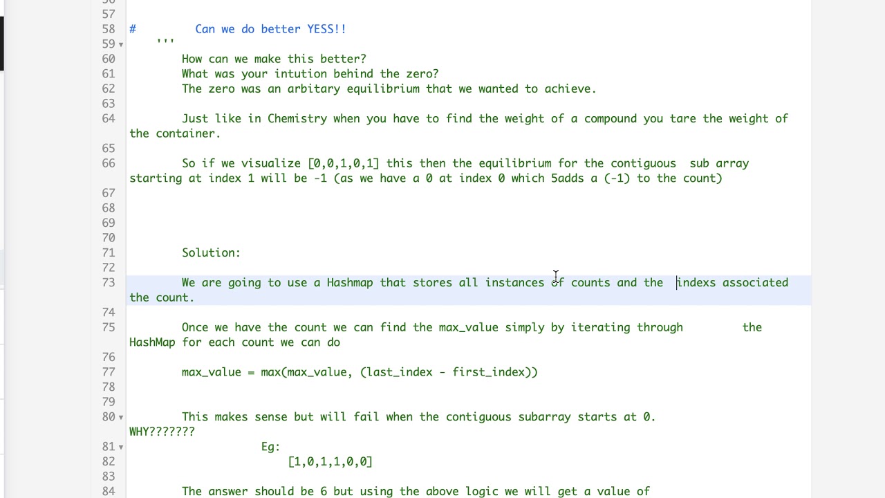 Leetcode 525 Contiguous Array Youtube
